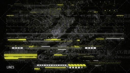 AE模板|250个未来科技HUD可视化信息数据UI界面动画元素- HUD and UI Data Pack - CG资源网