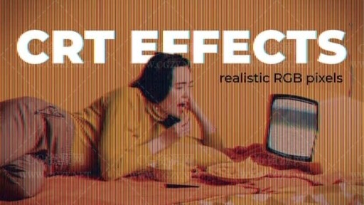 FCPX插件|CRT复古电视逼真RGB像素效果预设 支持M1 CRT TV Effects - CG资源网